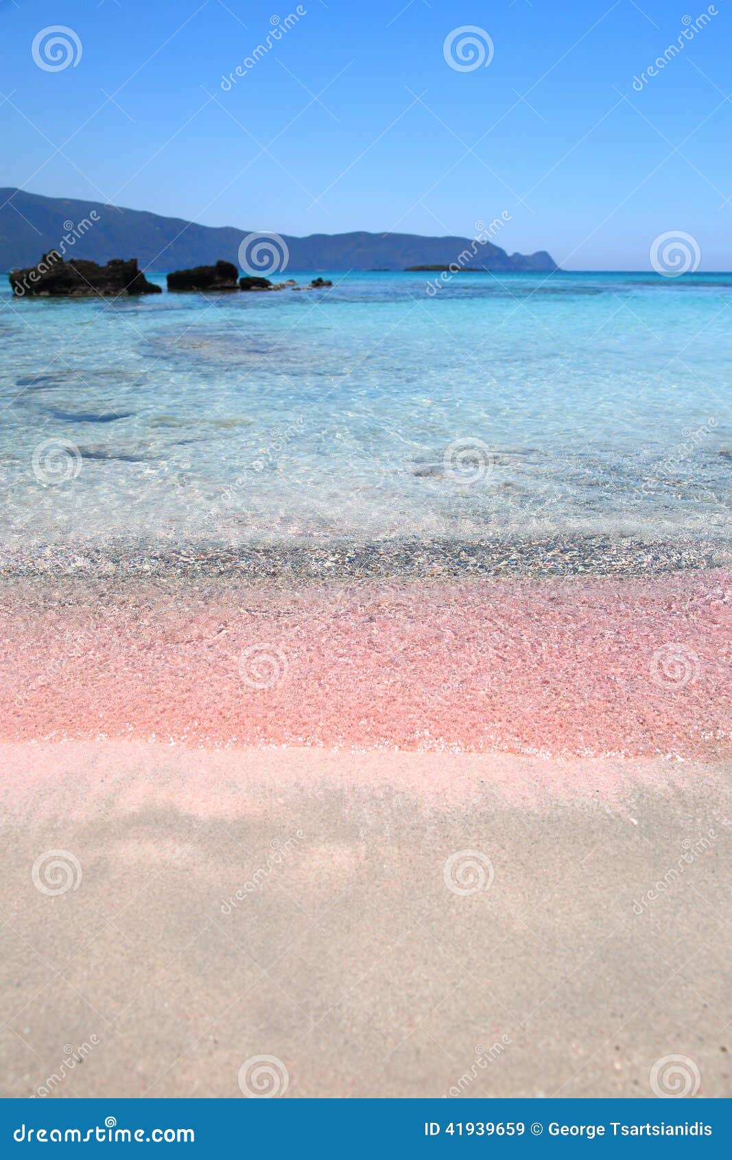 Elafonisi beach of Crete stock image. Image of crete - 41939659