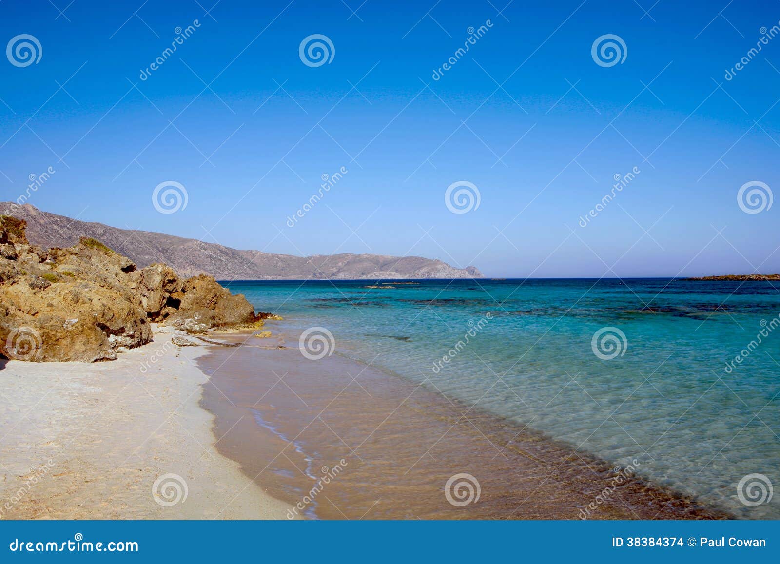 Elafonissos beach stock photo. Image of rock, romantic - 38384374