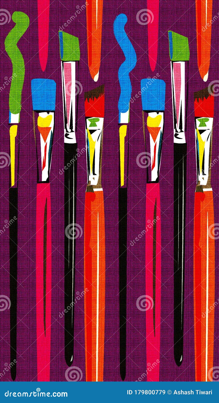 Elagance Mix Object Pattern with Color Backgound Stock Illustration ...