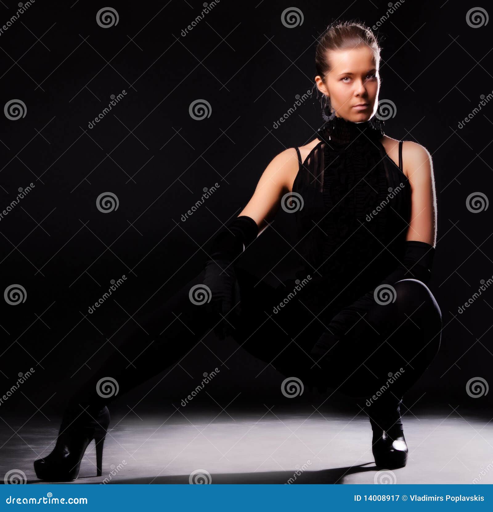 Elagant lady stock image. Image of gold, cute, hairstyle - 14008917