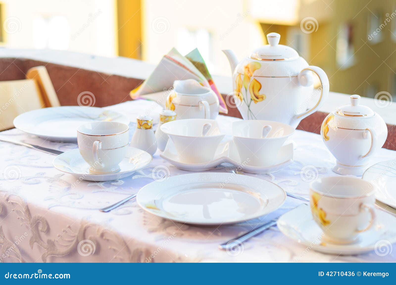 Elagant Tea Set stock photo. Image of table, elegant - 42710436