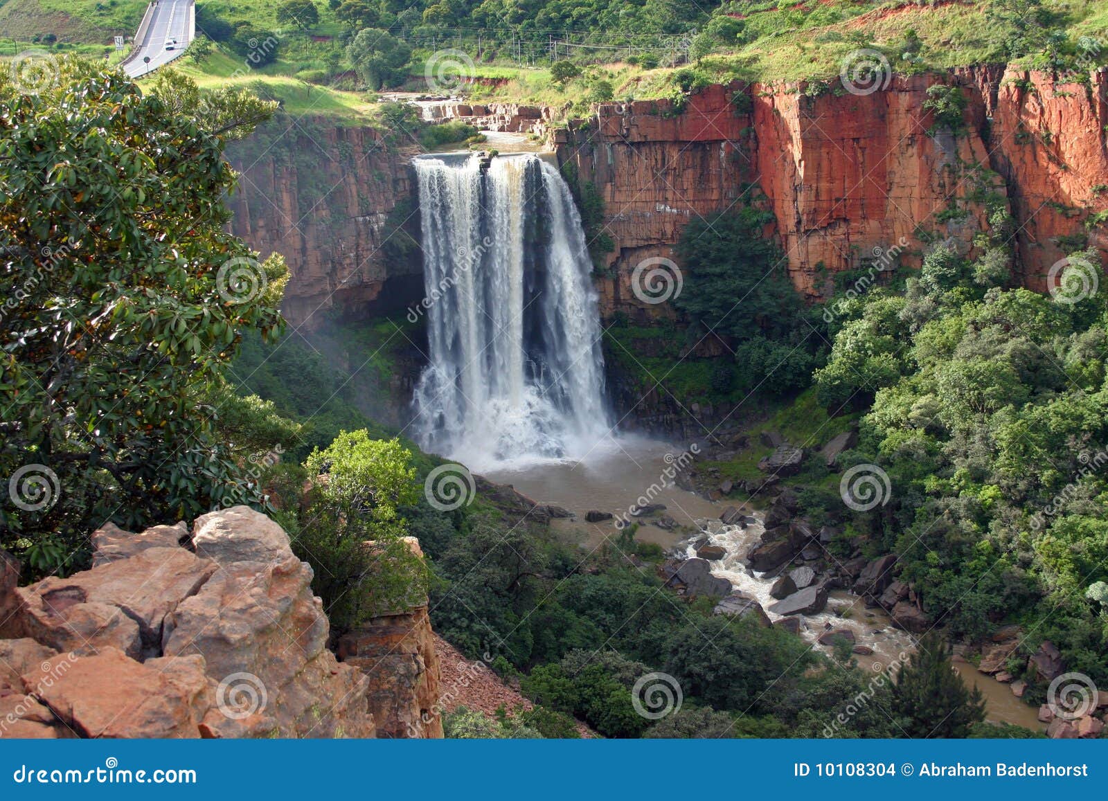 River Waterfall Nature Tropical Wallpaper Sunset Royalty-Free Stock ...