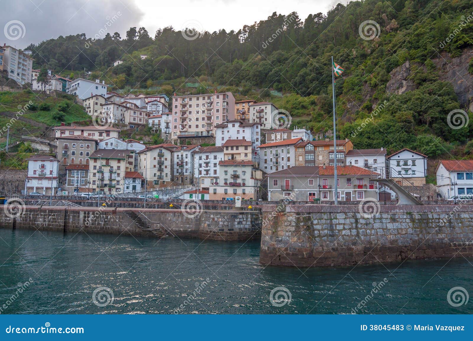 Elantxobe, Spain stock image. Image of fish, elantxobe - 38045483