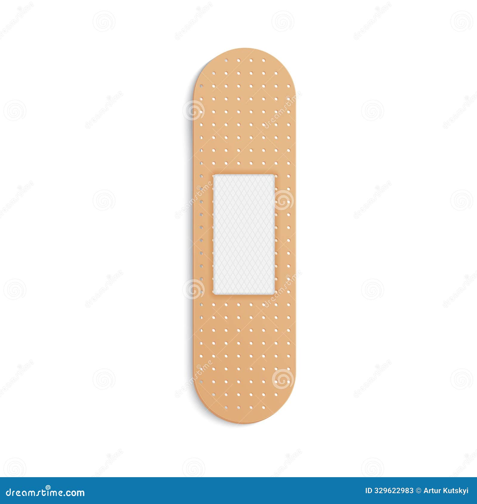 Elastic Adhesive Plaster, Tape with Antibacterial Rectangular Patch ...