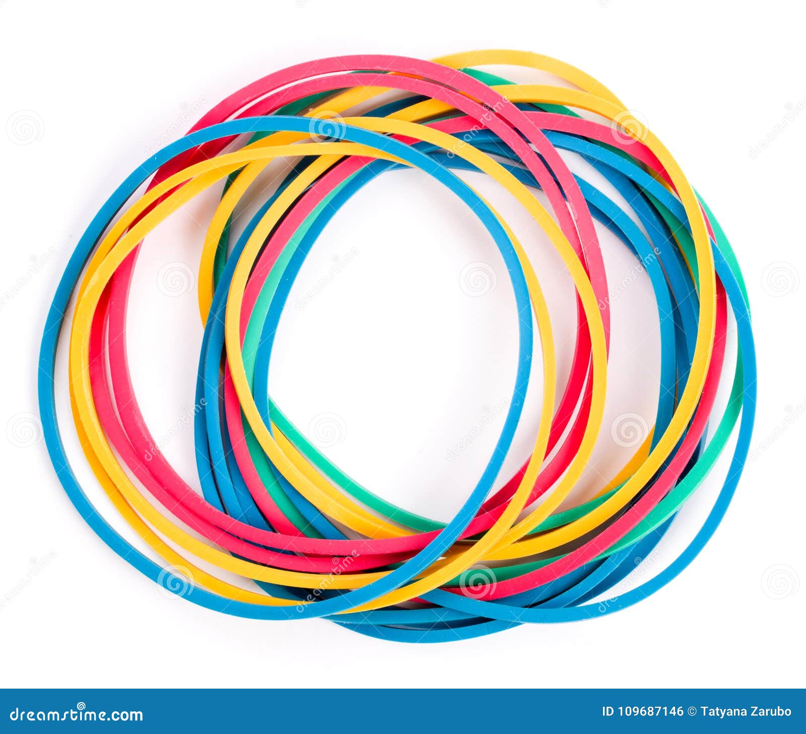 Elastic band isolated stock photo. Image of accounts - 109687146