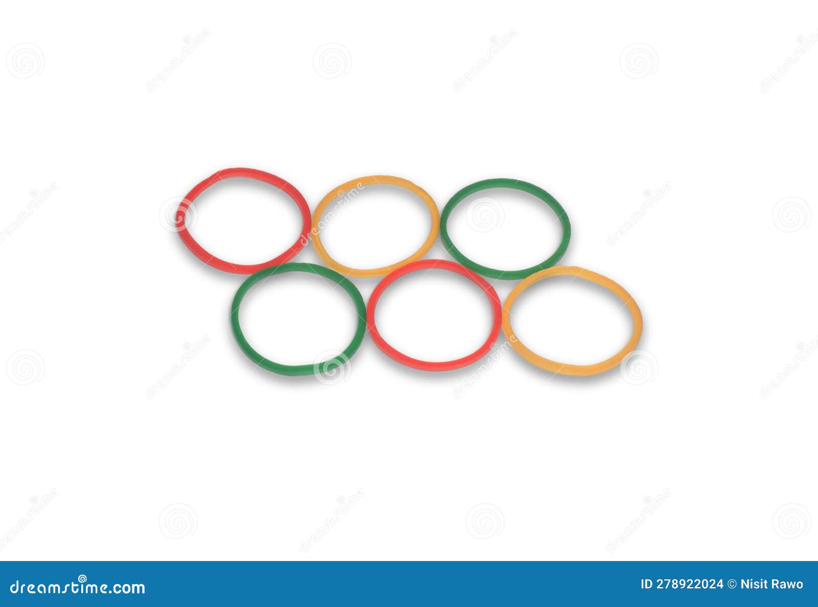 Elastic Band Rubber, Multicolor Rubber Bands Stock Photo - Image of ...