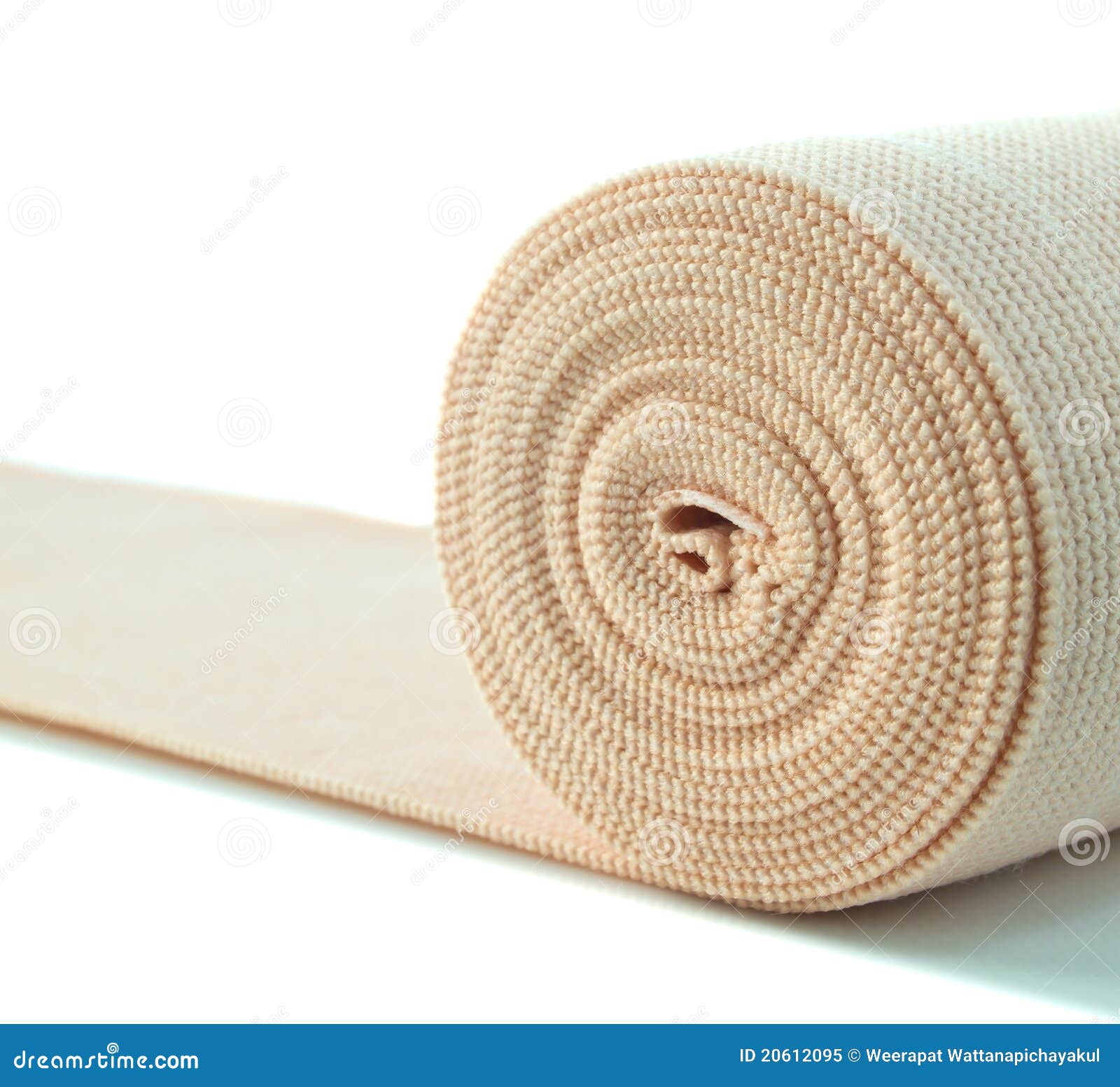 Elastic Bandage To Treat Muscle Sprains And To Restrict Swelling At The ...