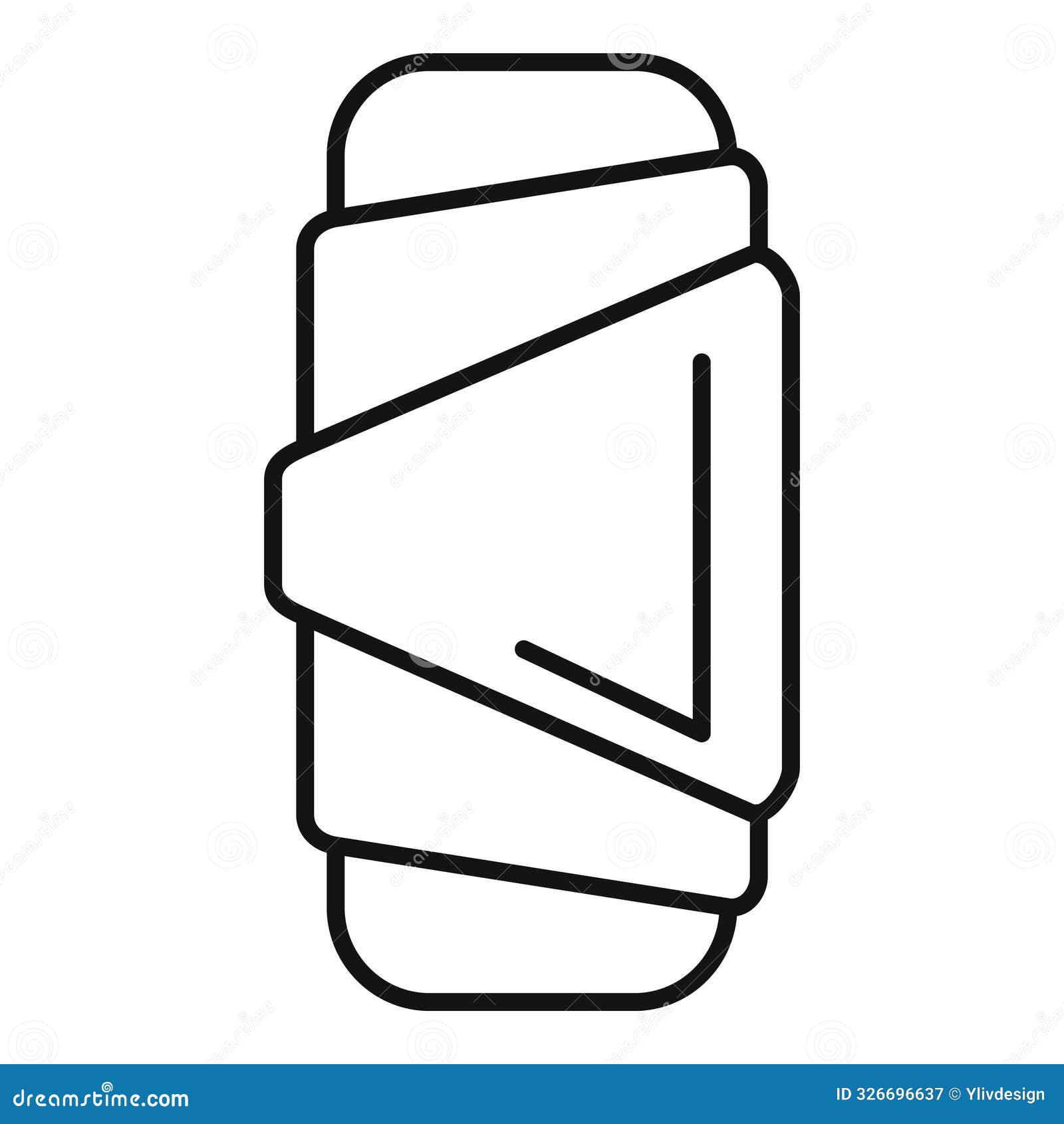 Elastic Bandage Icon, Outline Style Stock Illustration - Illustration ...