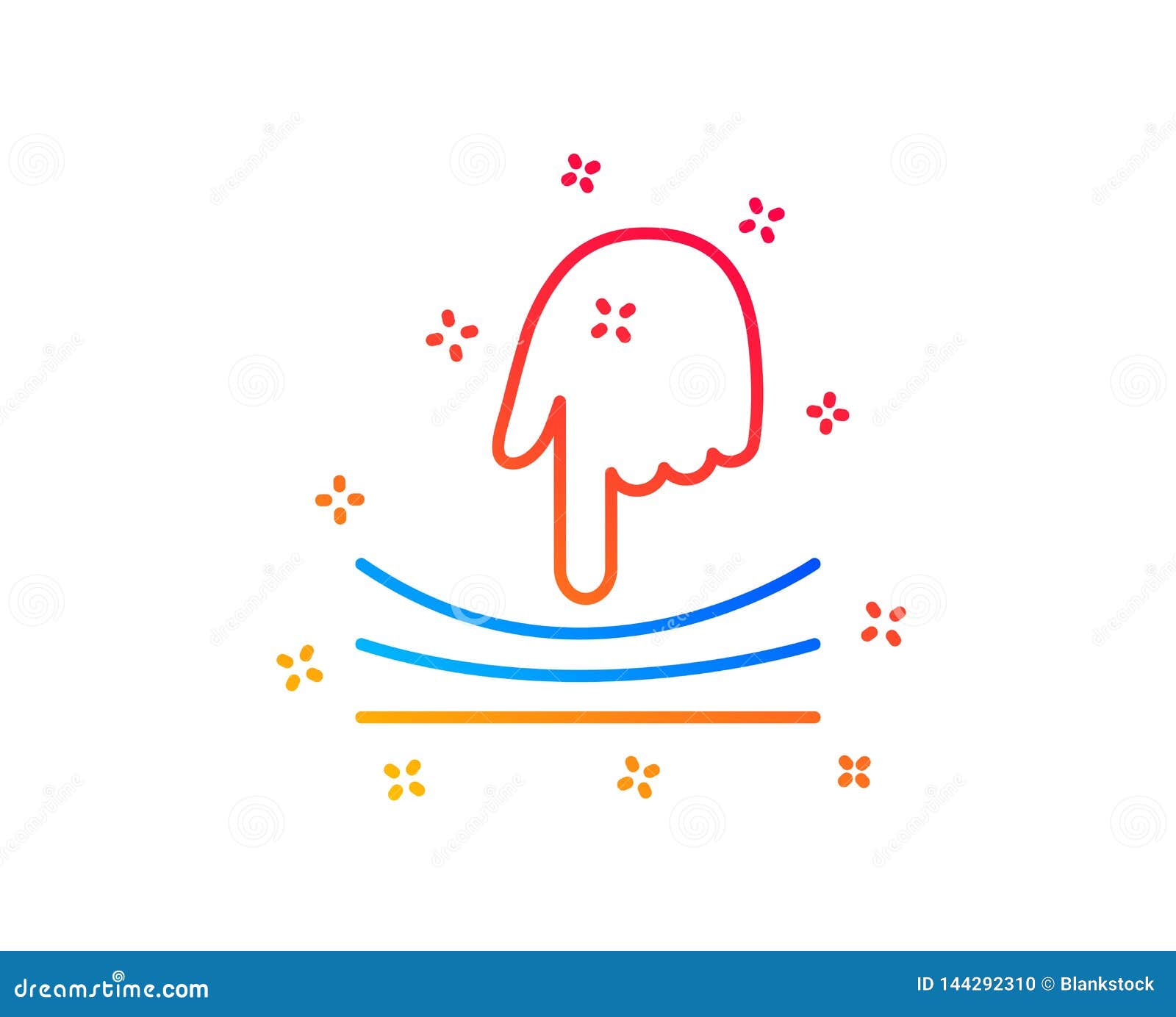 Elastic Line Icon. Resilience Material Sign. Vector Stock Vector ...