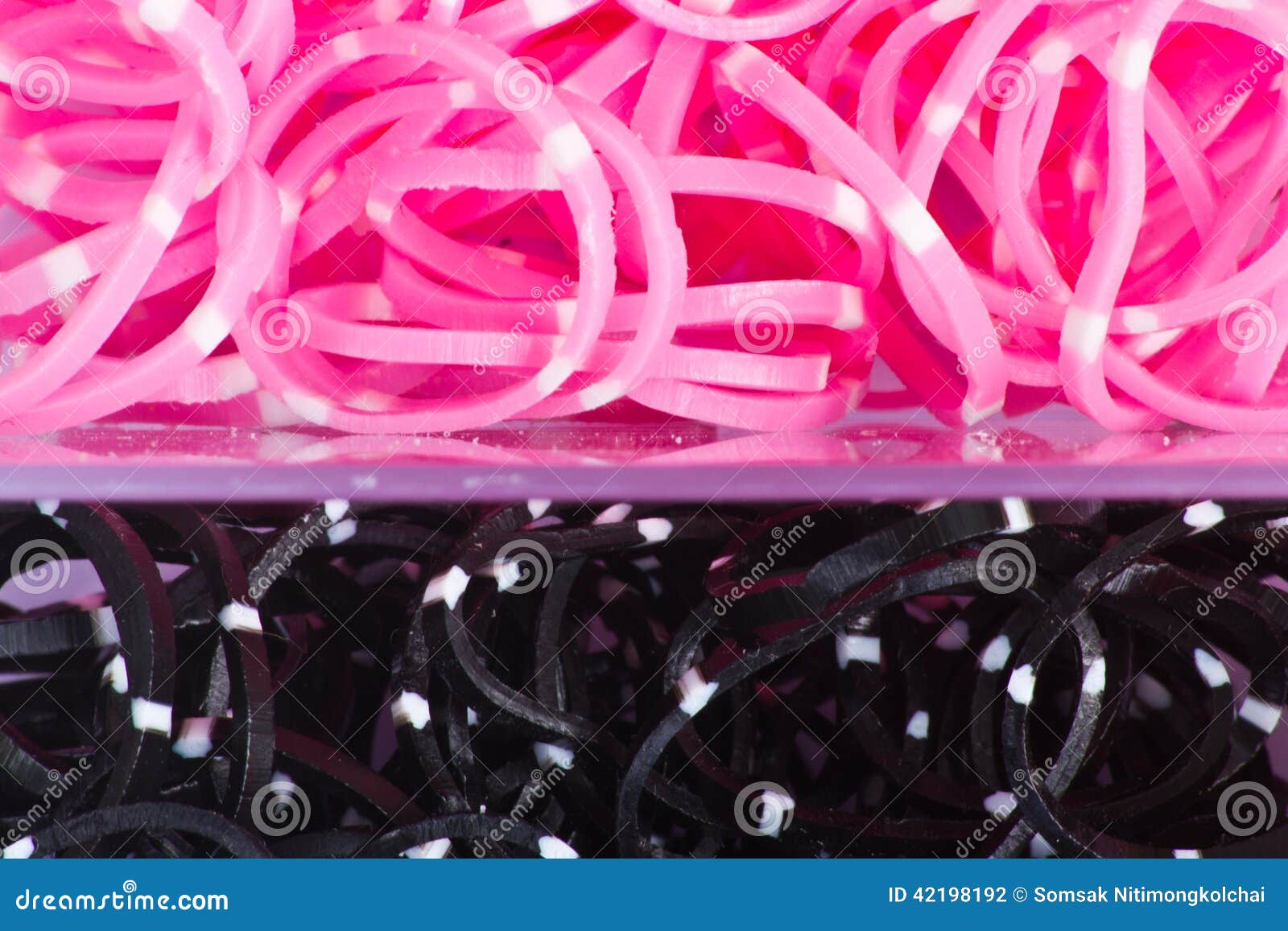 Elastic loom bands stock photo. Image of bracelet, fashion - 42198192