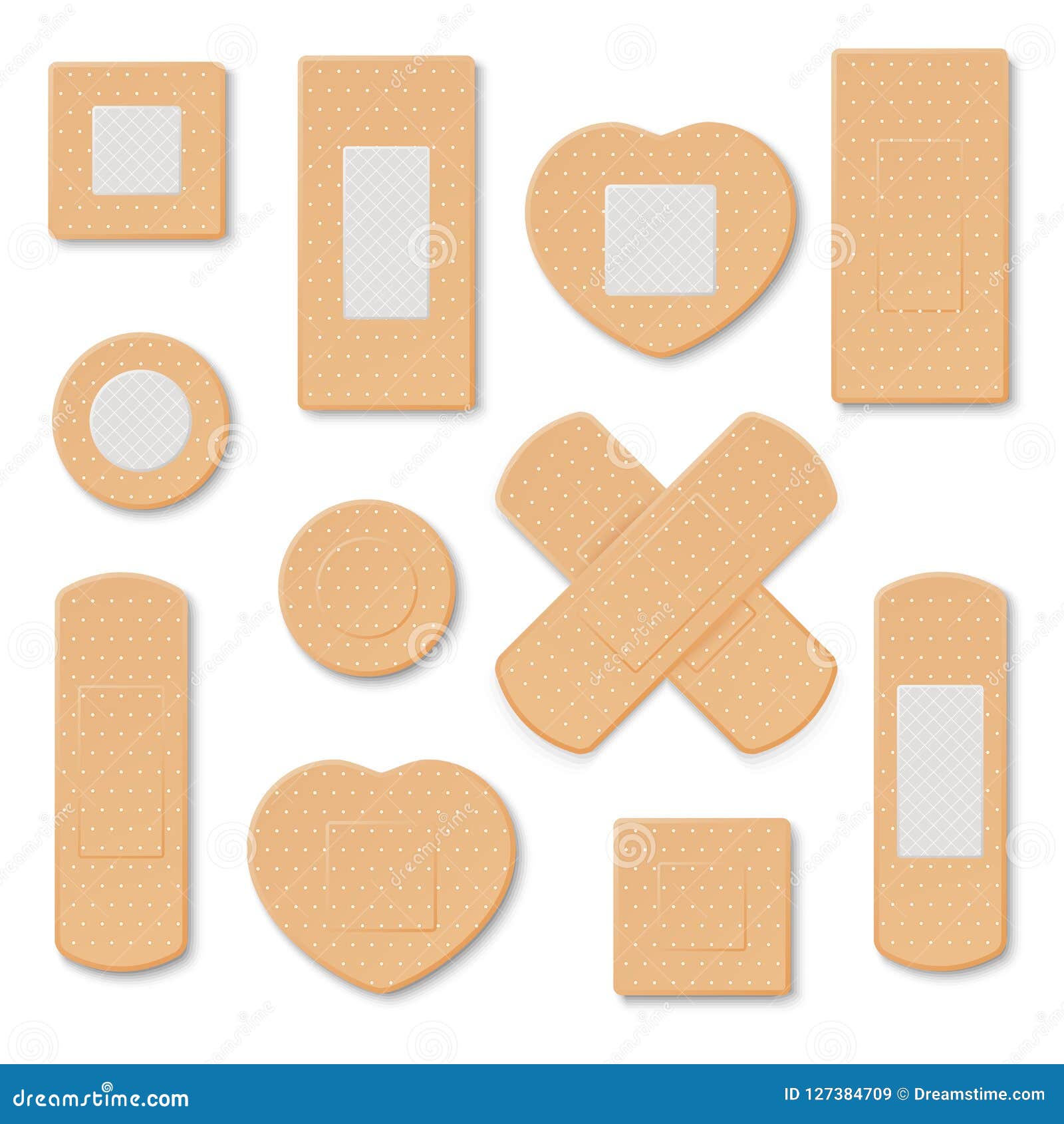 Elastic Medical Plasters . Illustration of Medical Plaster, Elastic ...