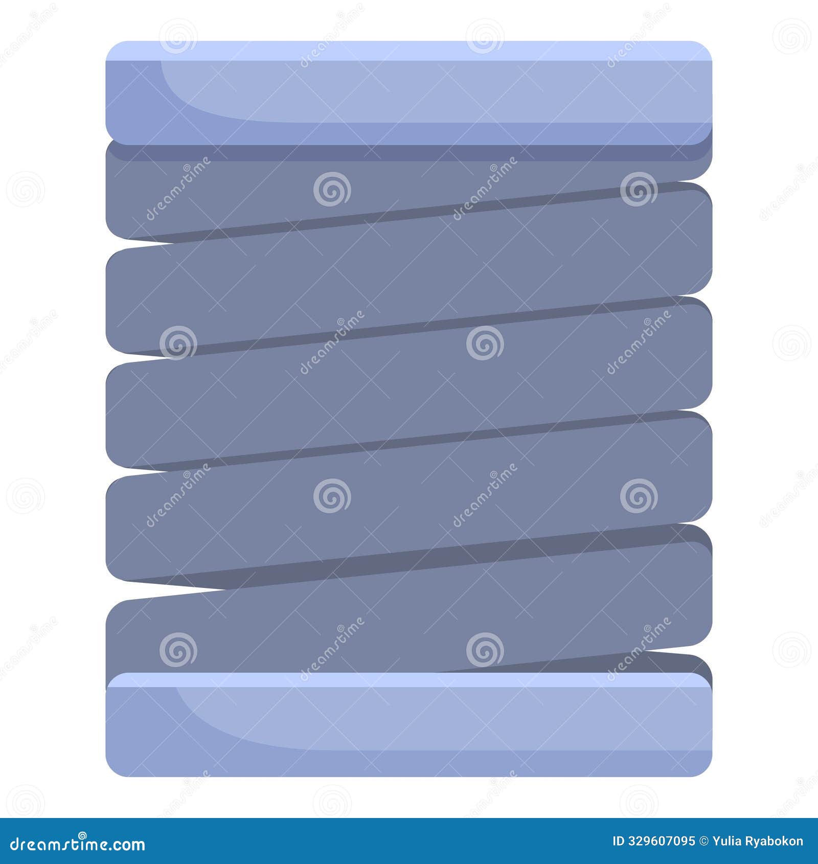 Elastic Metal Spring Coil Expanding Compressing Stock Vector ...