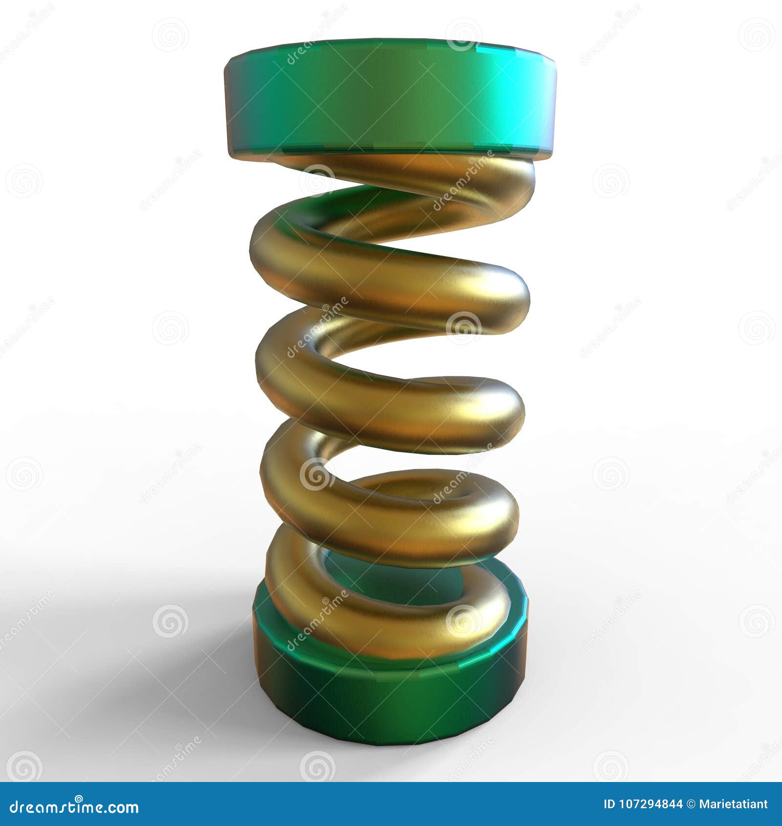 Elastic Metal Spring, Vector Icon | CartoonDealer.com #57000990
