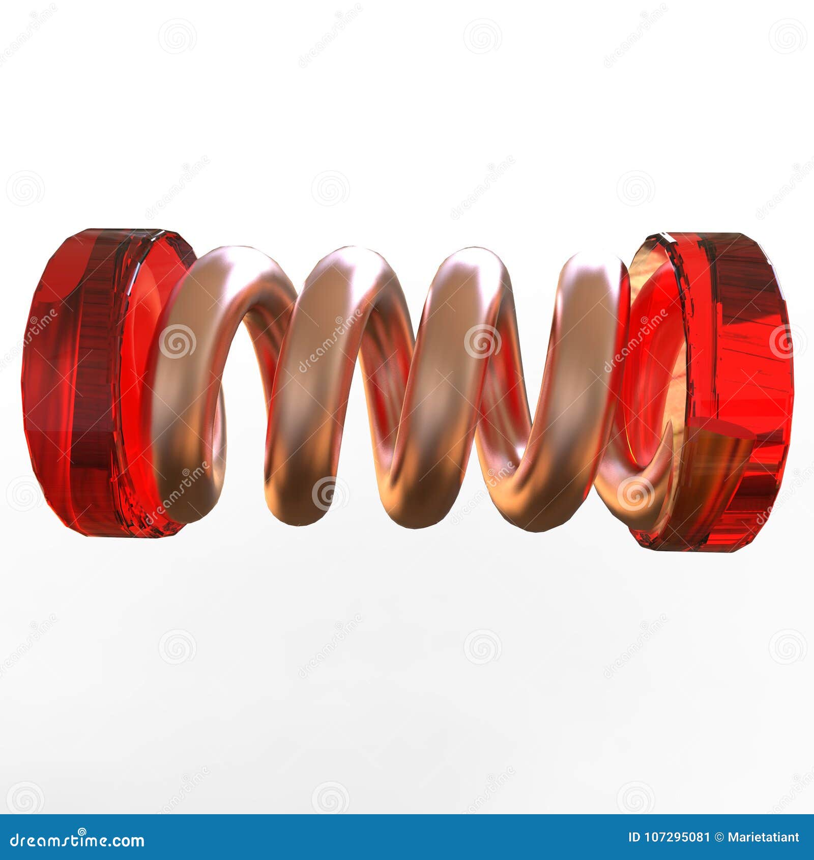 Elastic Metal Spring, Vector Icon | CartoonDealer.com #57000990