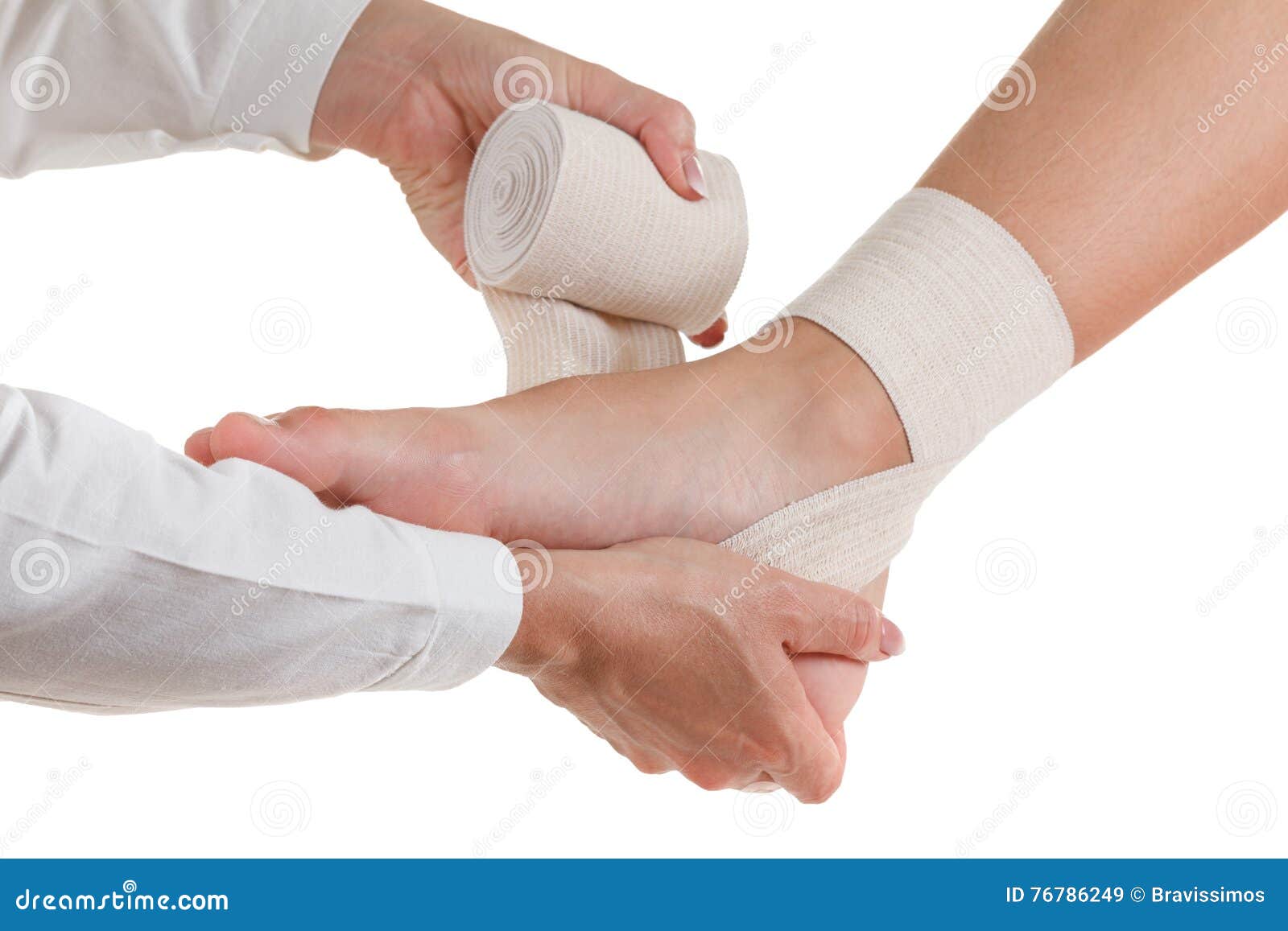 Elastic Supportive Orthopedic Bandage, Compression Stabilizer Ankle ...