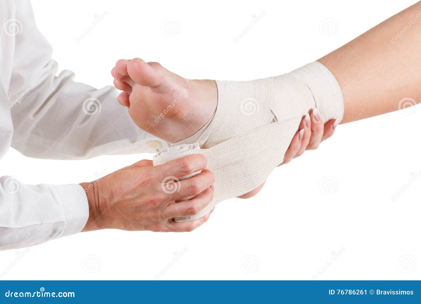 Elastic Supportive Orthopedic Bandage, Compression Stabilizer Ankle ...