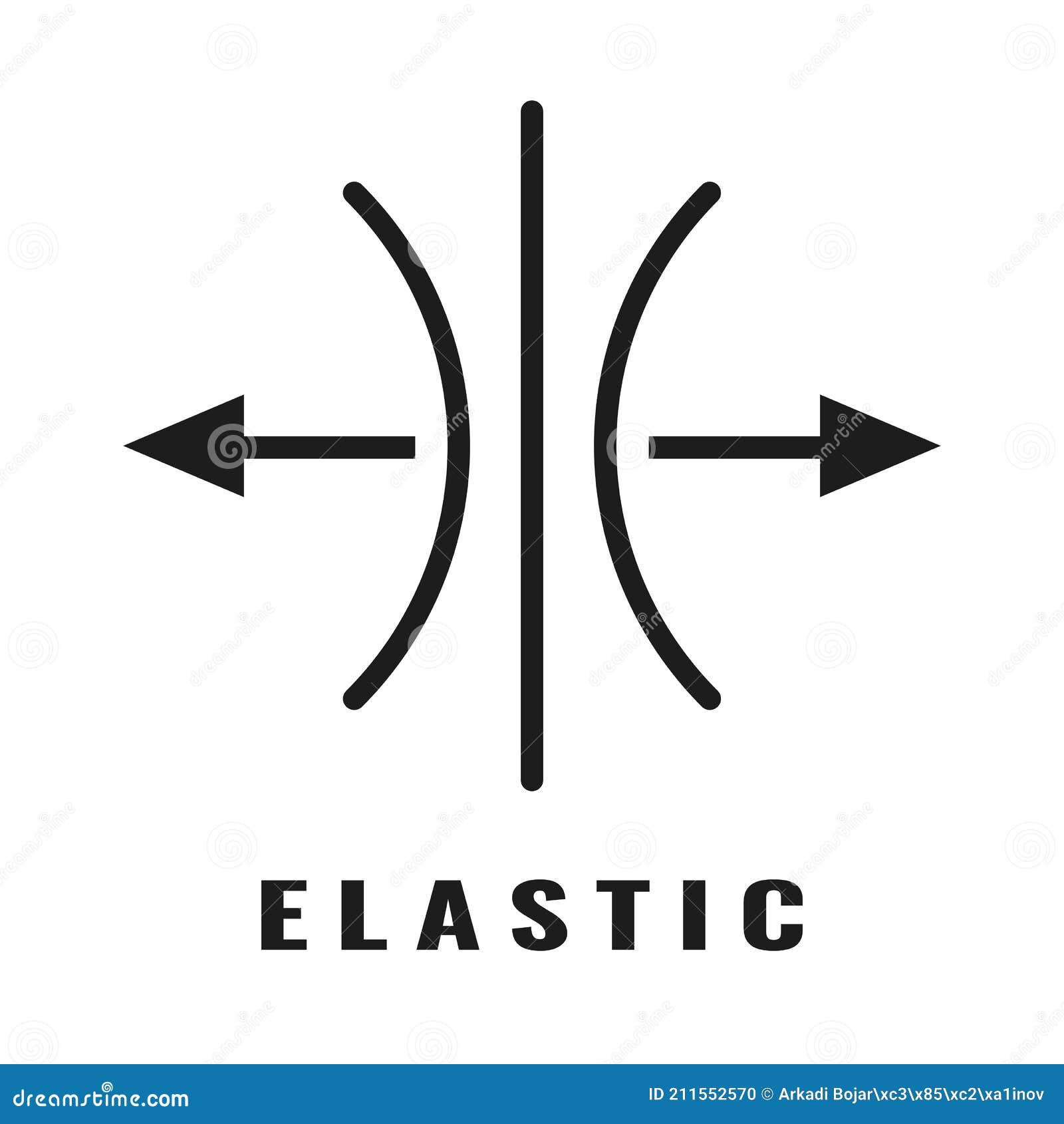 Elastic vector icon stock vector. Illustration of background - 211552570