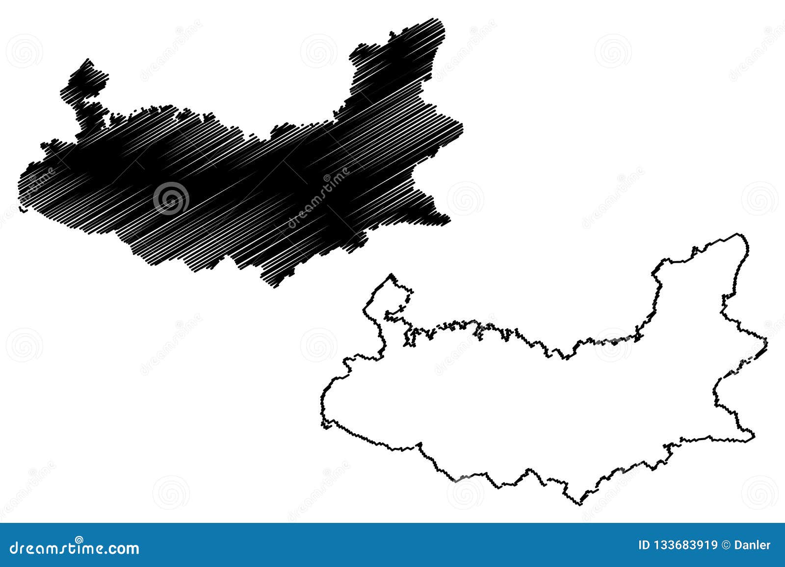 Elazig map vector stock vector. Illustration of oblast - 133683919