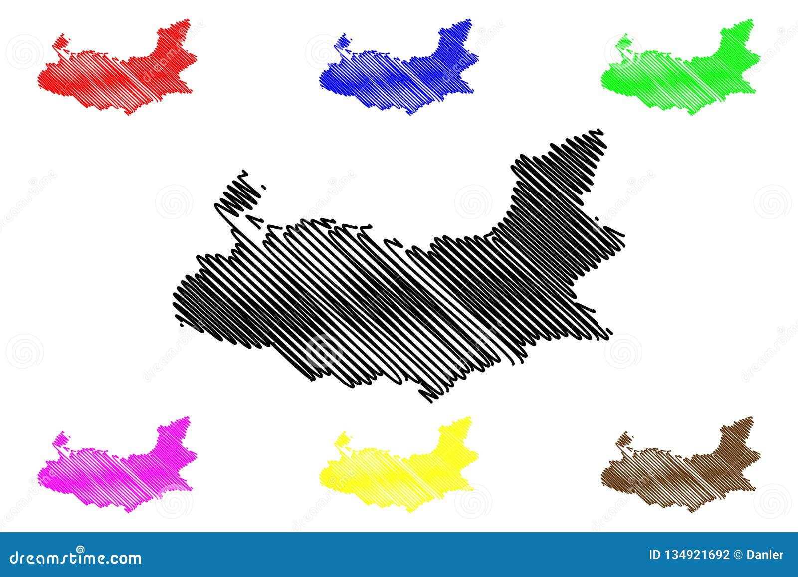 Elazig map vector stock vector. Illustration of province - 134921692