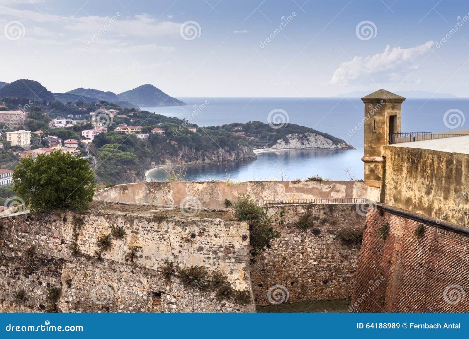 Elba castle stock image. Image of palace, horizon, italy - 64188989