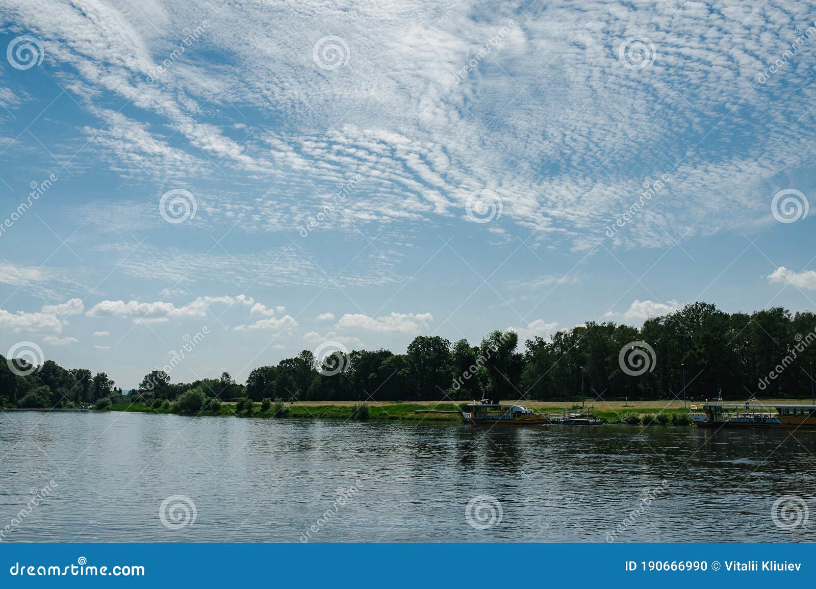 The Elba river in May stock photo. Image of famous, water - 190666990