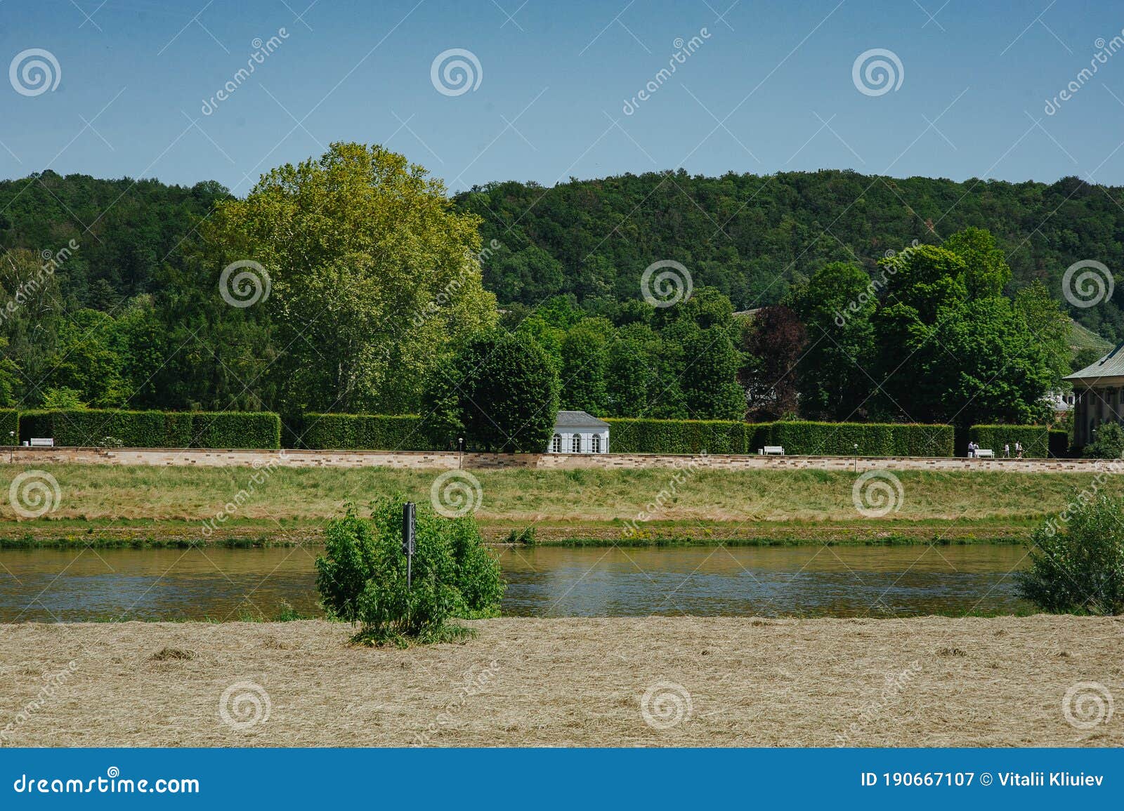 The Elba river in May stock image. Image of elba, view - 190667107