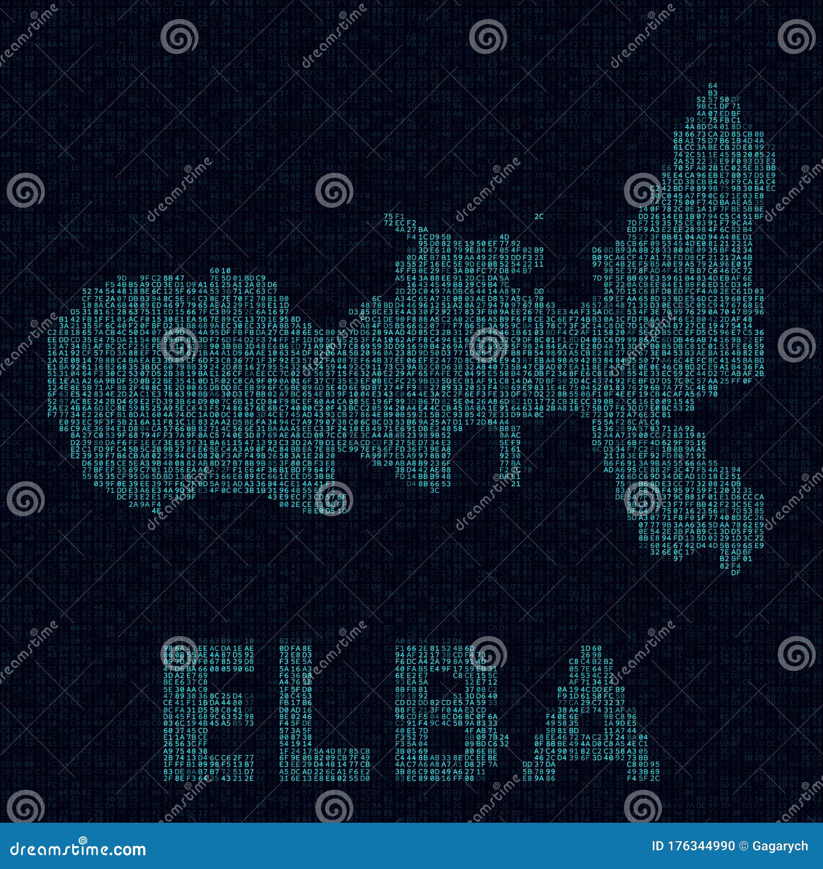 Elba tech map. stock vector. Illustration of futuristic - 176344990