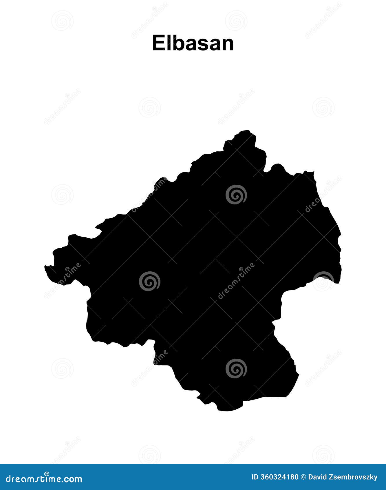 Elbasan Outline Map Vector Illustration | CartoonDealer.com #323726794