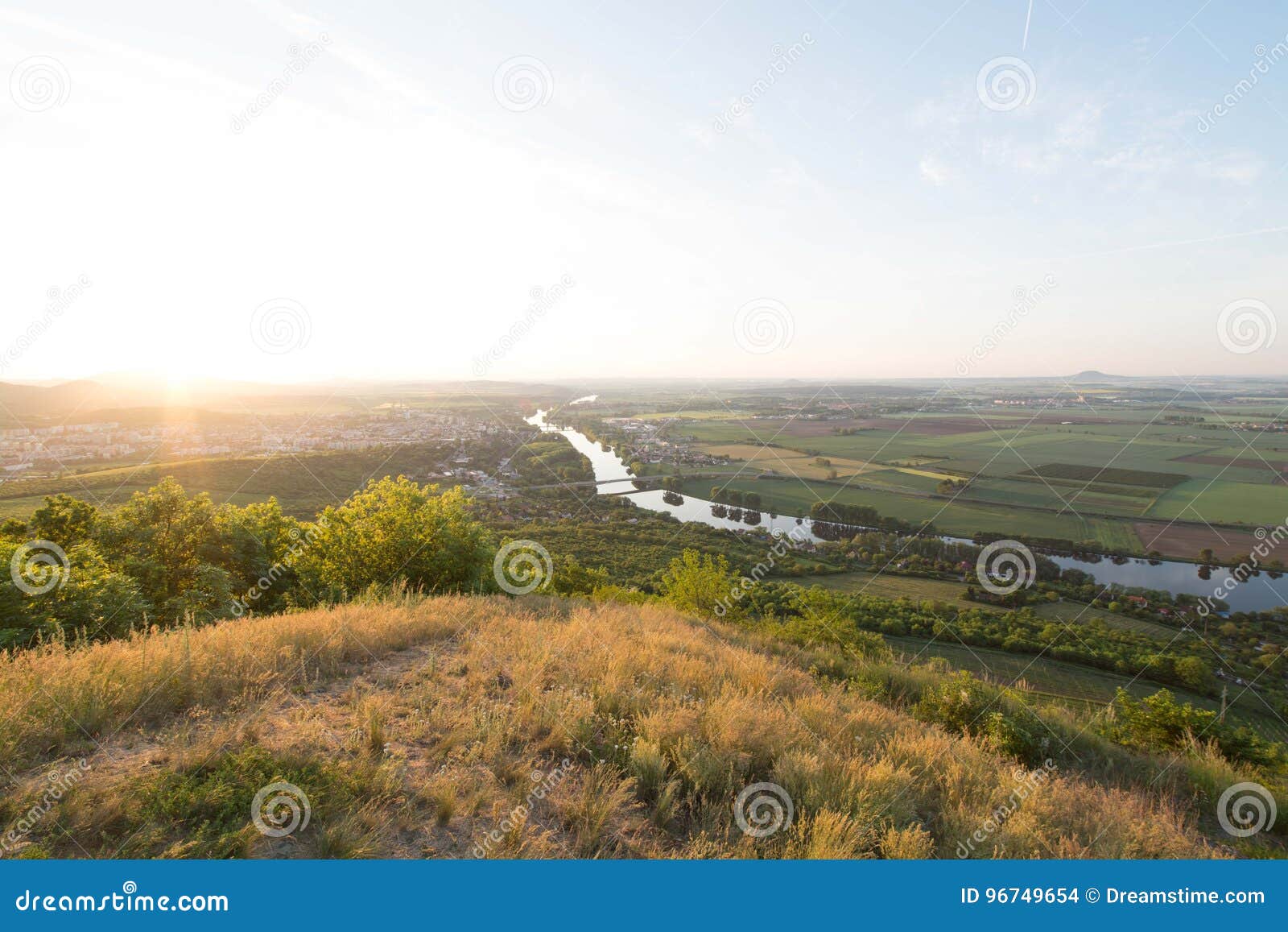 Elbe river stock photo. Image of city, hill, sunset, nikon - 96749654