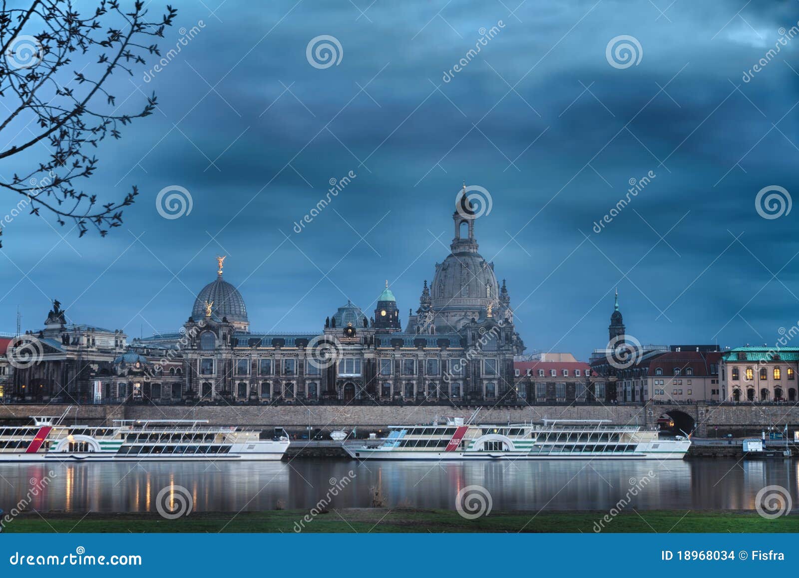 Elbe River, Dresden, Germany Stock Photo - Image of dome, metropolis ...