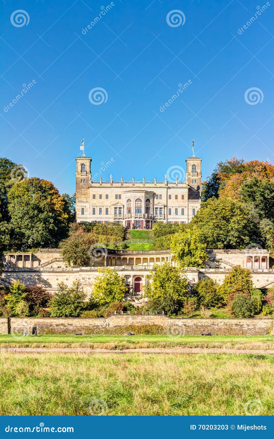 Elbe River and Valley in Dresden Stock Image - Image of city, beauty ...