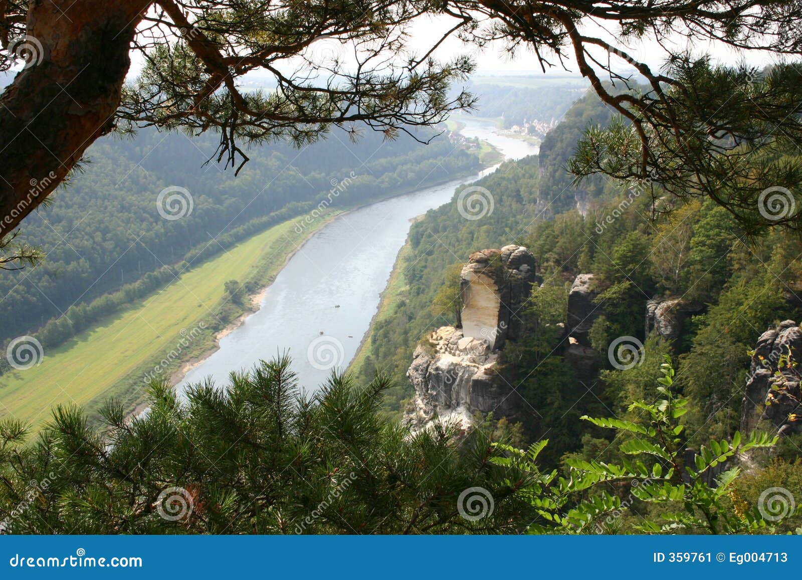 Elbe Valley near Dresden stock image. Image of stone, reserve - 359761
