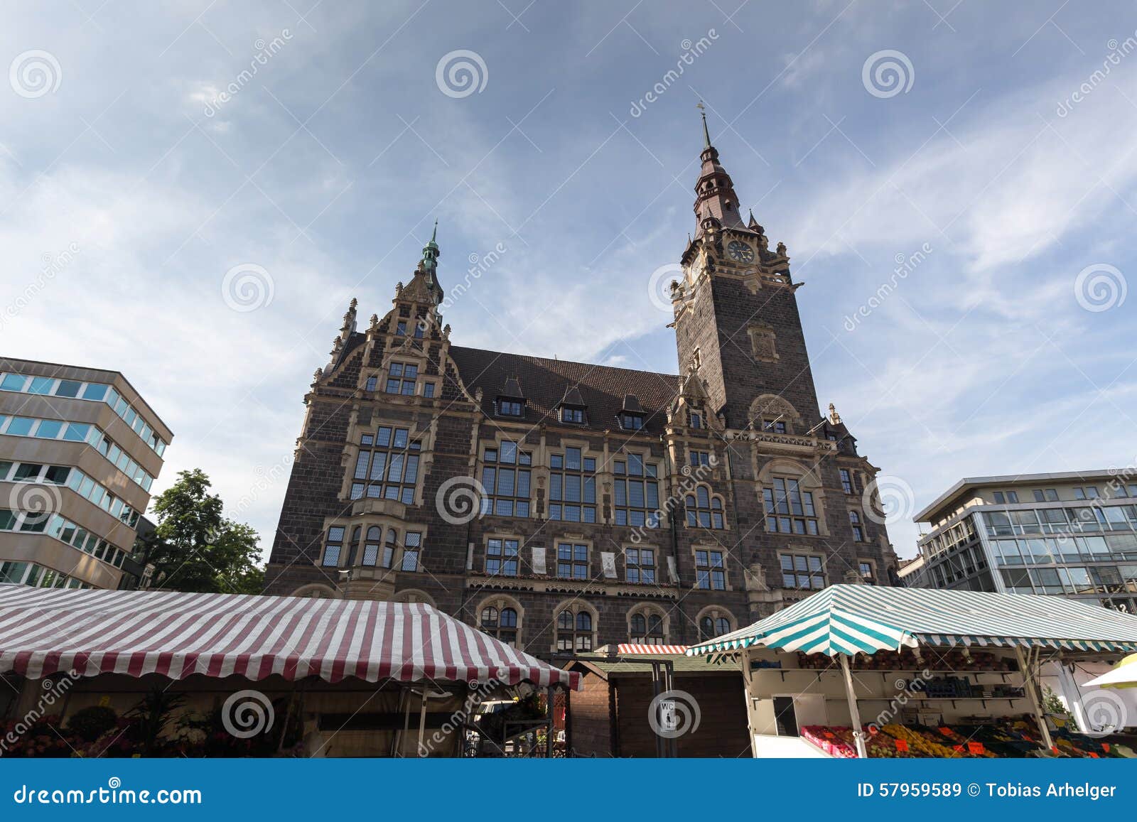 Elberfeld Townhall in Wuppertal Germany Stock Image - Image of building ...