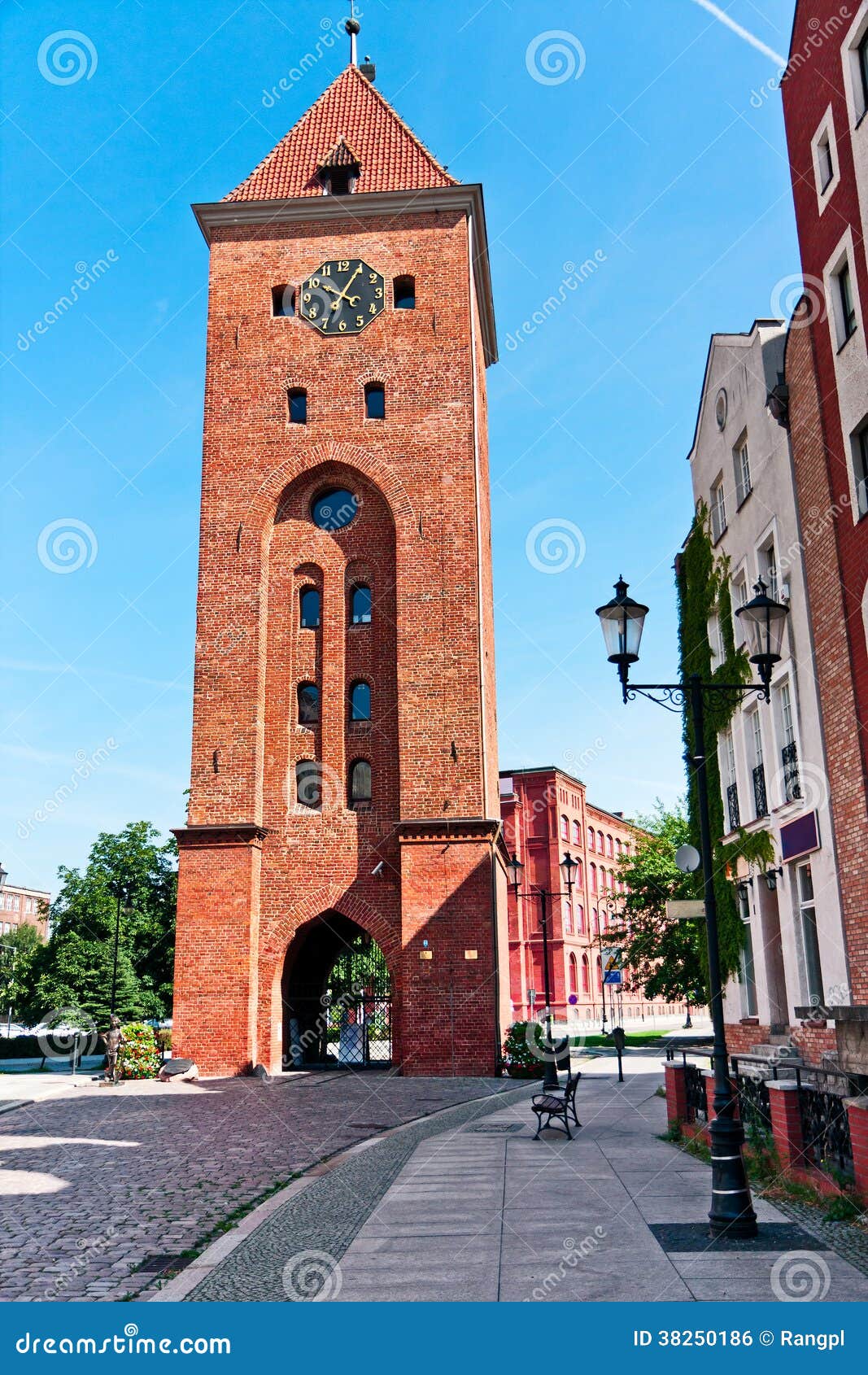 Elblag City, Market Gate stock photo. Image of building - 38250186