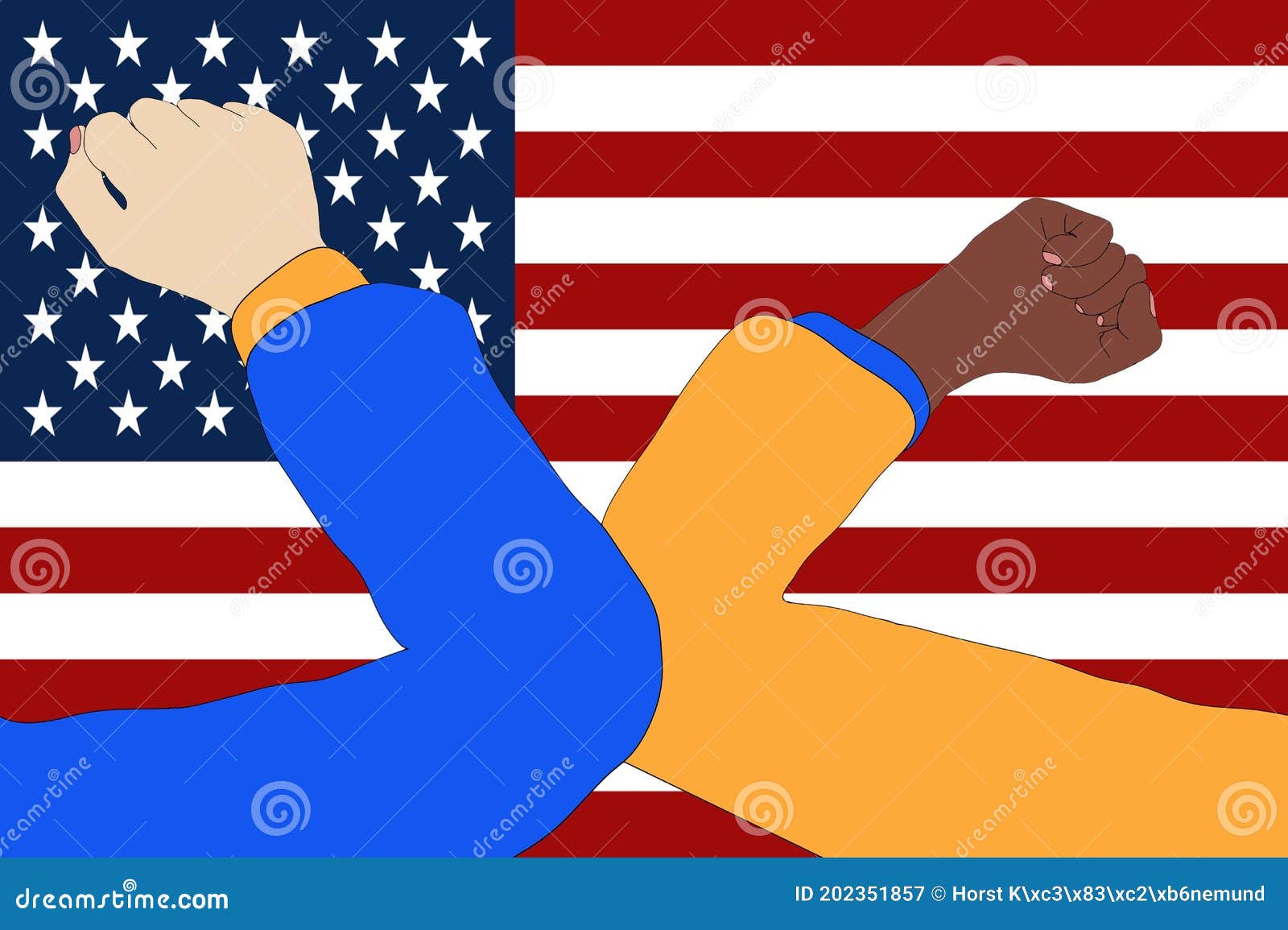 Elbow Bump. New, Innovative Greeting To Avoid the Spread of the ...