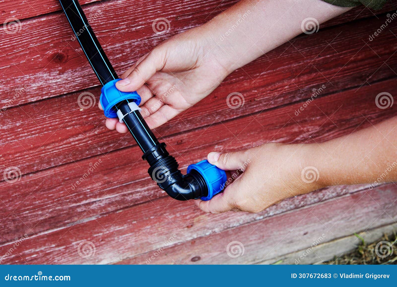 Elbow Clamping Fittings Used To Create Various Joints of Polyethylene ...