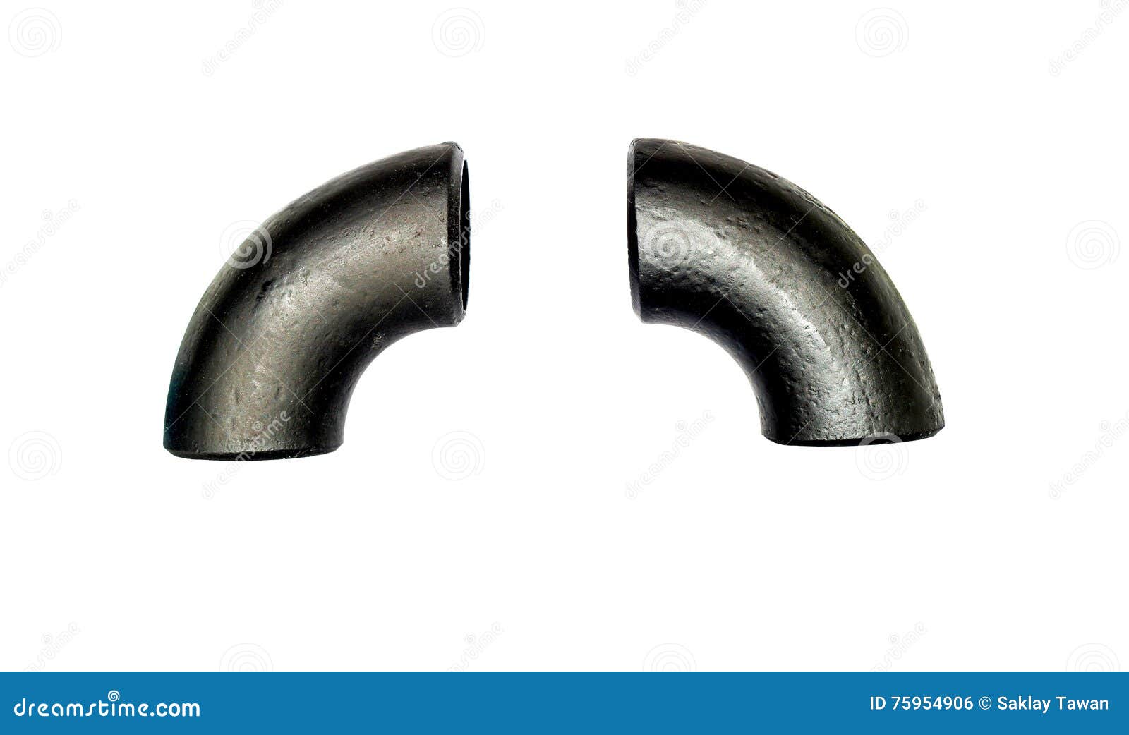 Set Of Elbow Steel Couplings For Quick Metal Pipe To Pipe Connection ...