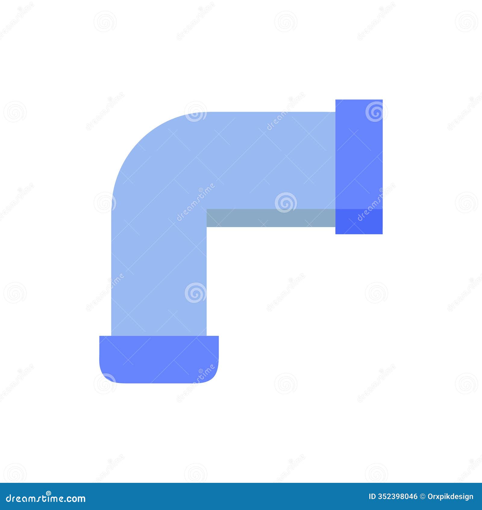 Elbow Pipe Design for Plumbing Systems Stock Illustration ...