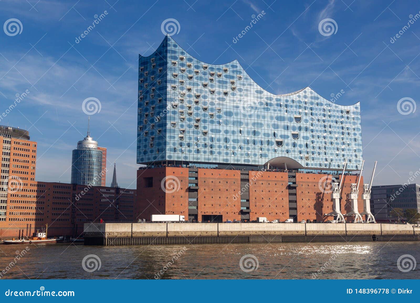 Elbphilharmonie in Hamburg editorial stock photo. Image of tourist ...