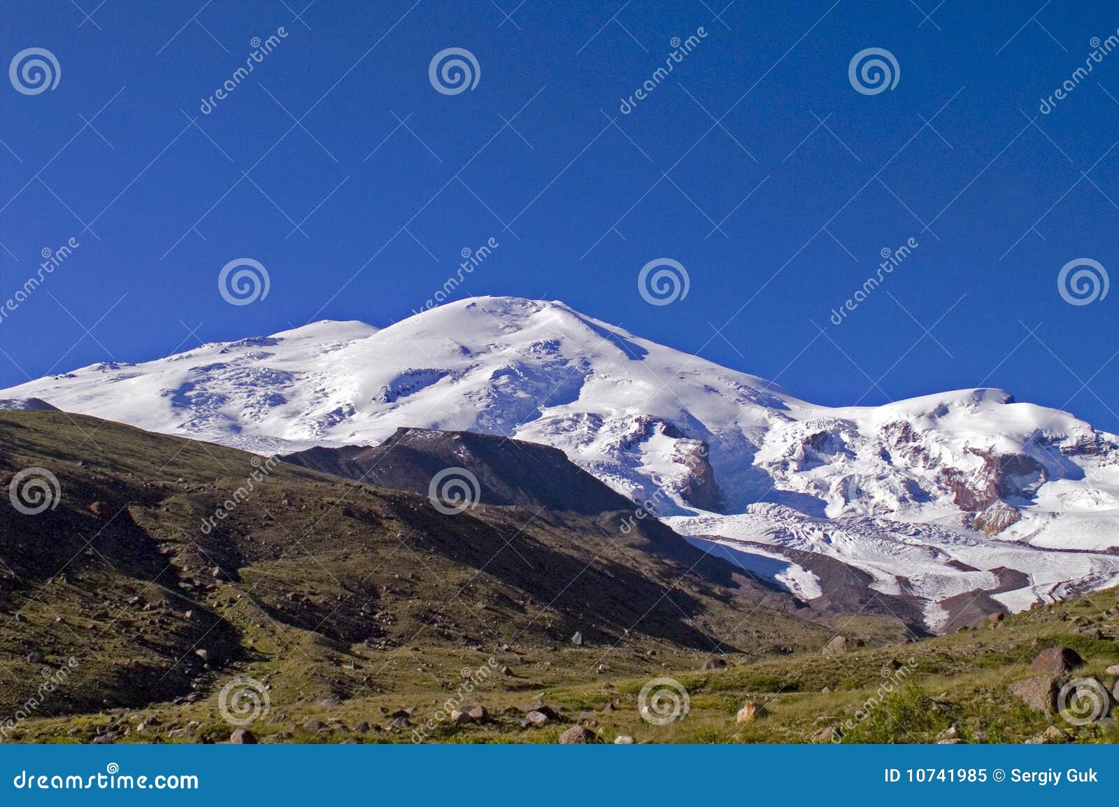Elbrus stock image. Image of pass, snow, gorge, tourism - 10741985