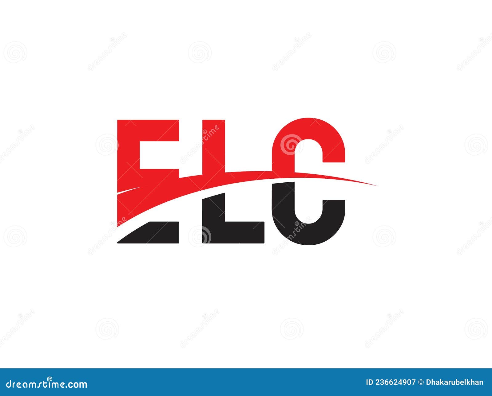 ELC Letter Initial Logo Design Vector Illustration Stock Image - Image ...