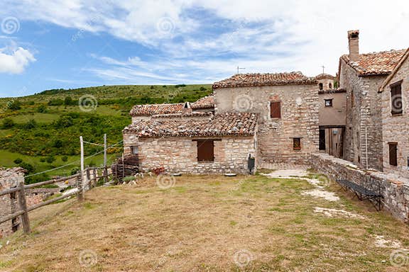 Elcito in Italy Marche stock photo. Image of landscape - 142484028