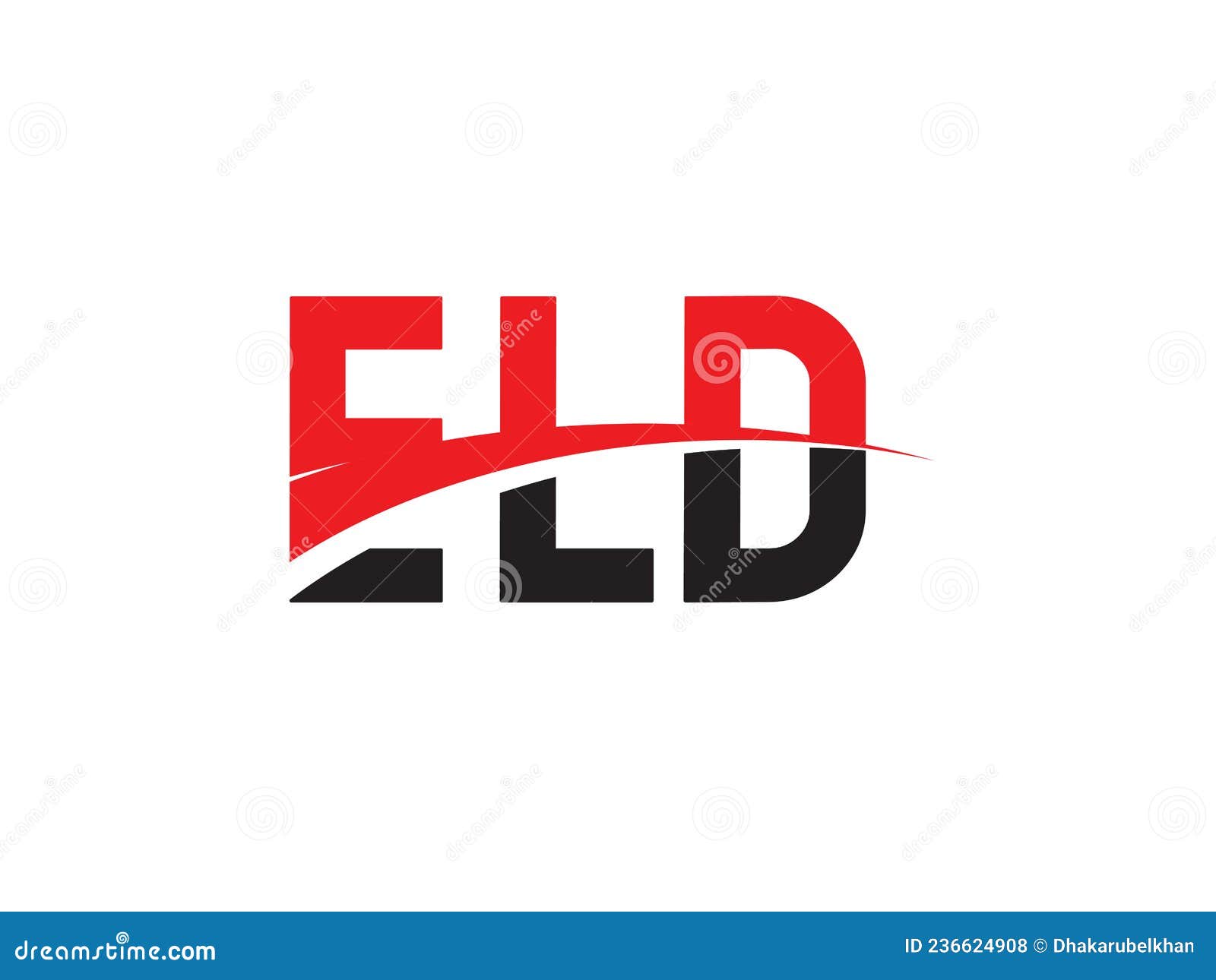 ELD Letter Initial Logo Design Vector Illustration Stock Photo - Image ...
