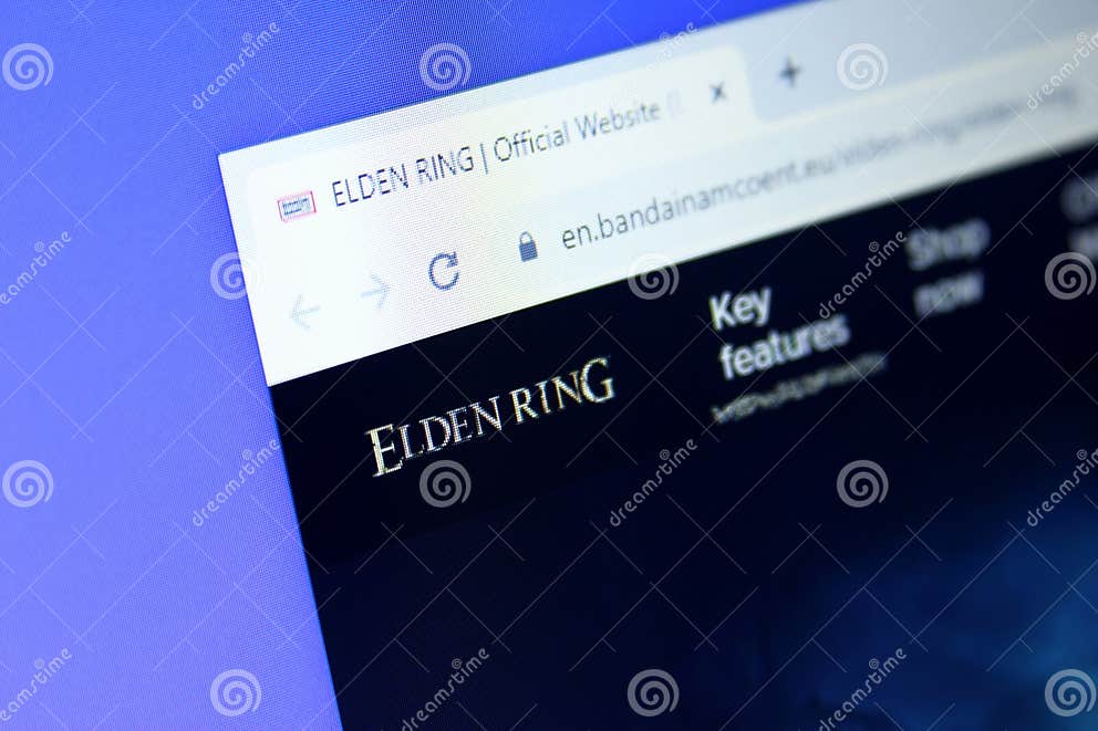 Elden Ring logo editorial stock photo. Image of developer - 297211003