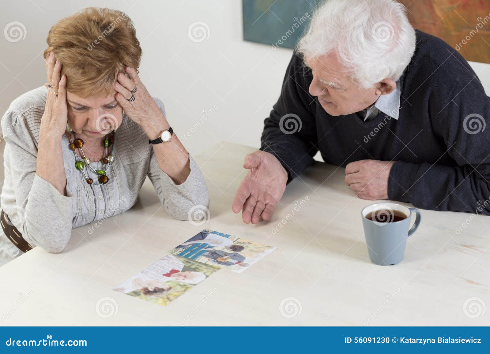 Elder Couple S Difficult Conversation Stock Photo - Image of pensioner ...