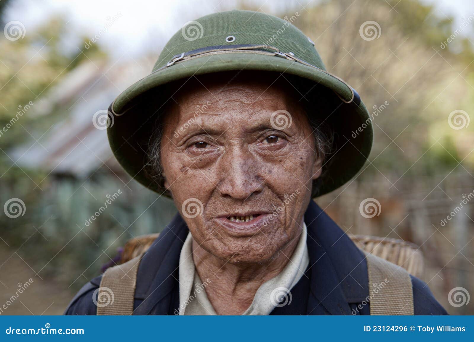 Elder Man in Laos editorial photo. Image of village, laos - 23124296