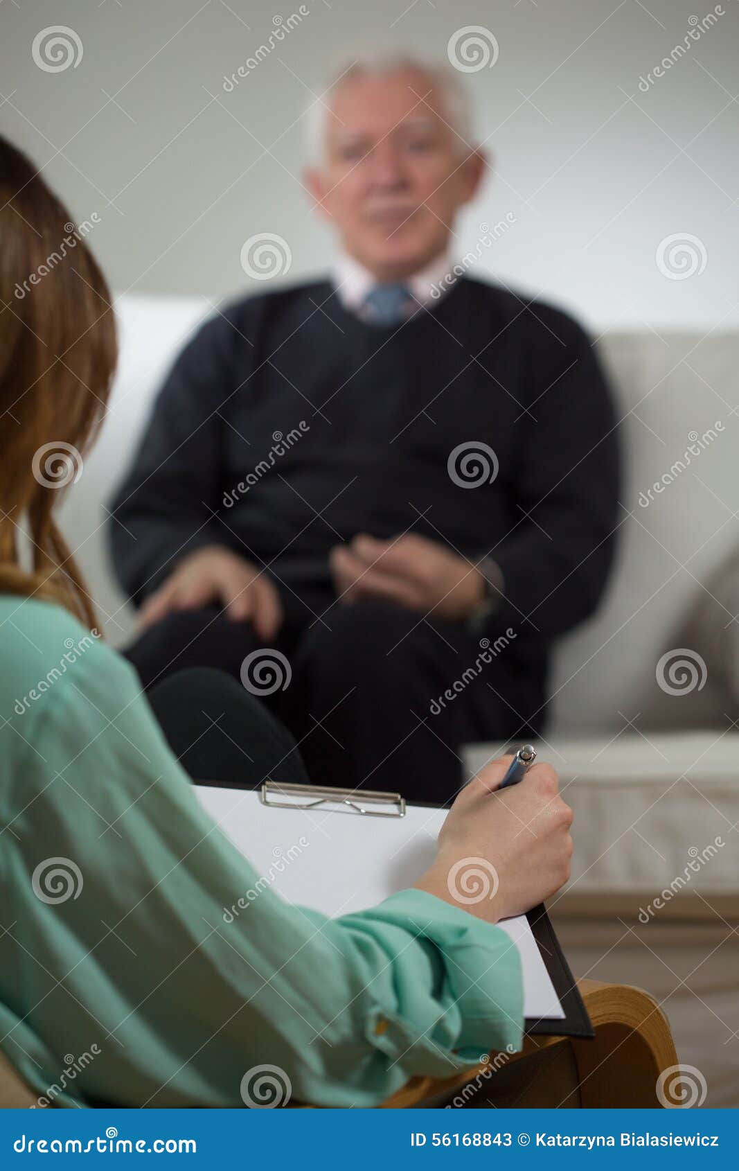 Elder Man on Psychotherapy Session Stock Image - Image of desperate ...