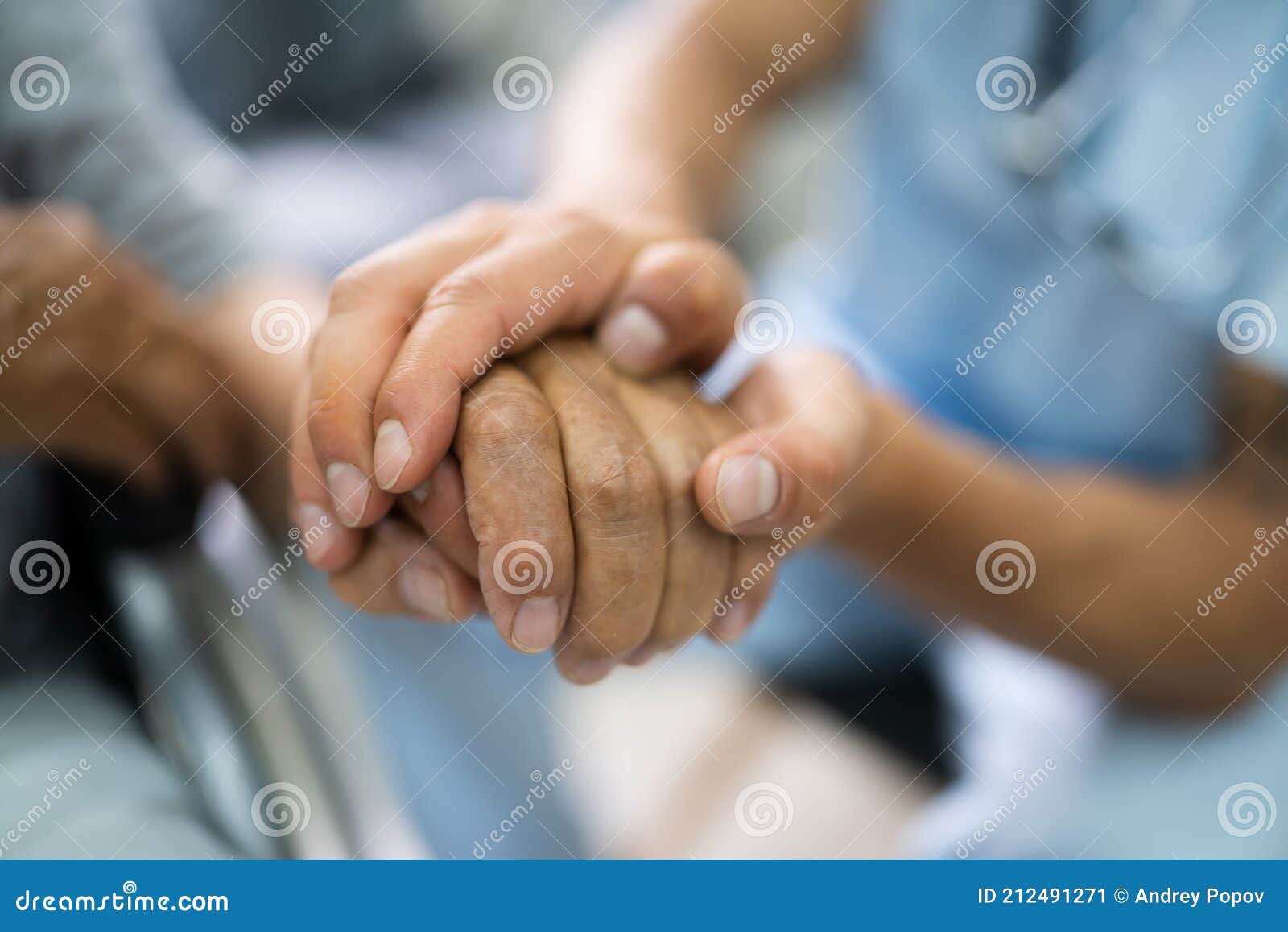 Elder Patient Helping Nurse Hand Stock Image - Image of helping, help ...