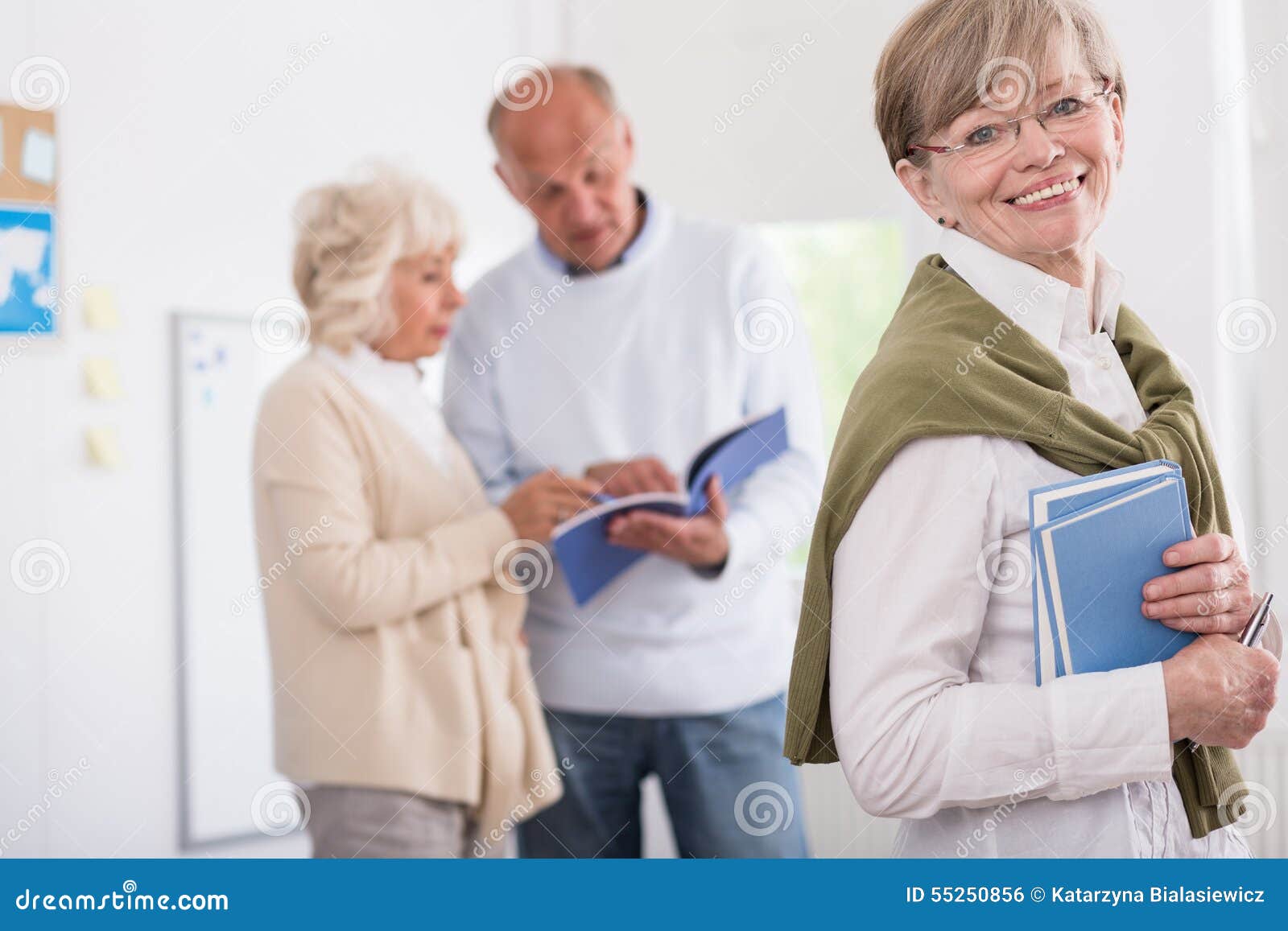 Elder people studying stock photo. Image of college, academic - 55250856