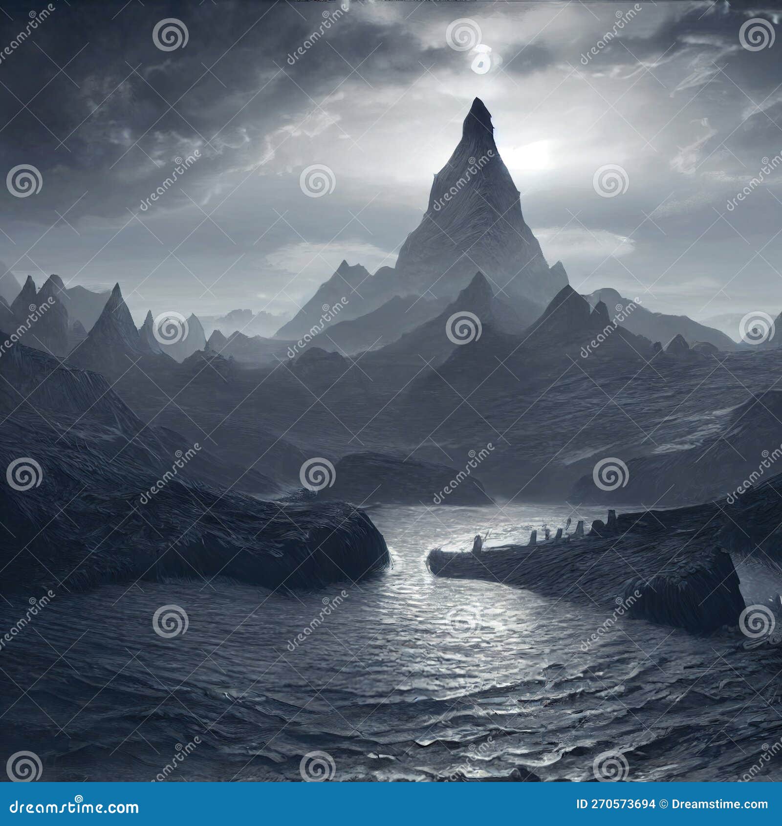 Elder Scrolls Mehrunes Dagon Hyper Realistic Stock Illustration ...